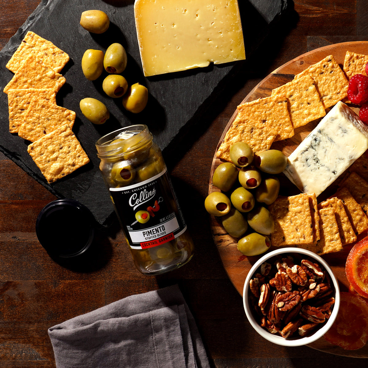 Collins Pimento Stuffed Olives - Gourmet Cocktail Olives - Spanish ...