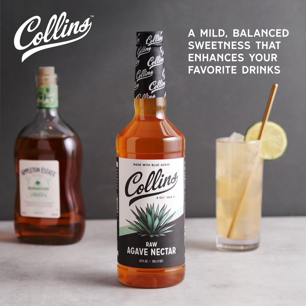 Collins Raw Agave Nectar, Made with Real Agave, Natural Sweetener for ...